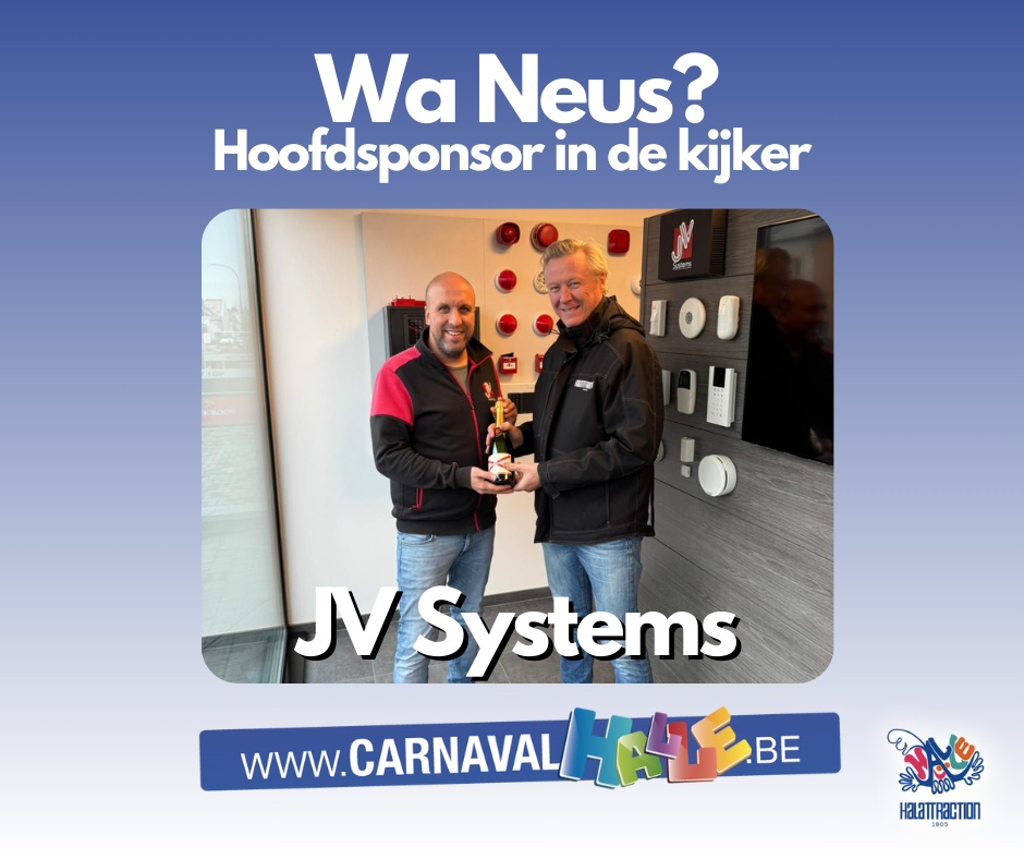 HOOFDSPONSOR in de kijker! 🎭 JV Systems!