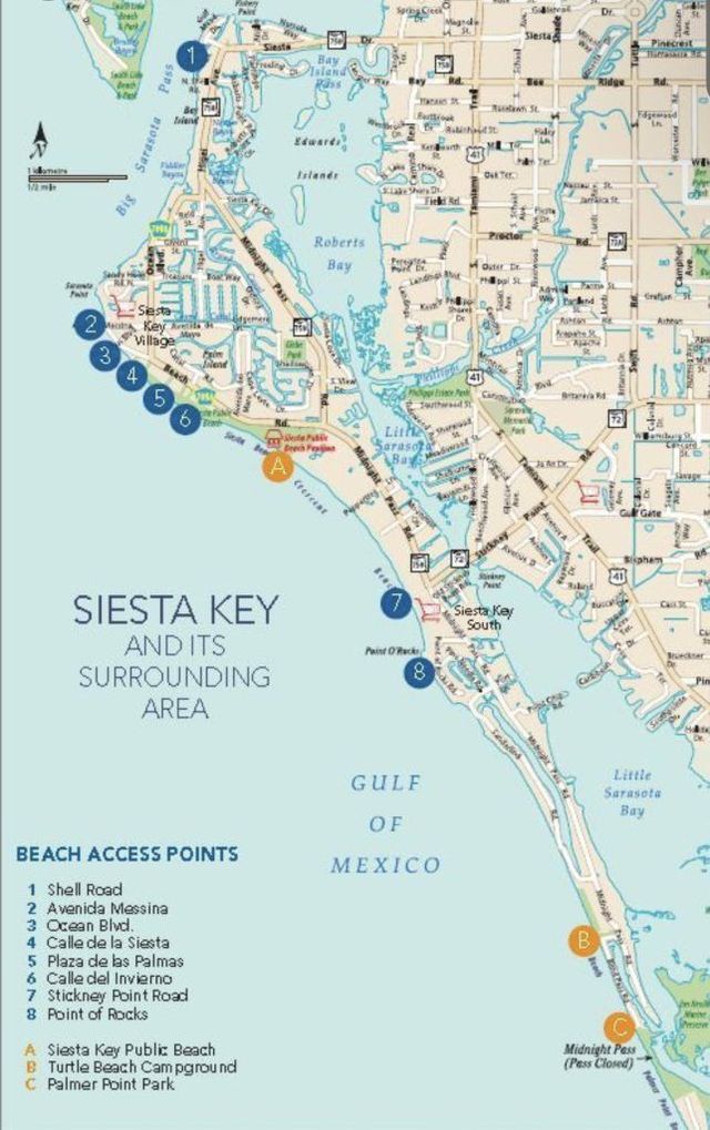 Siesta Key Crescent Beach Resort Map
