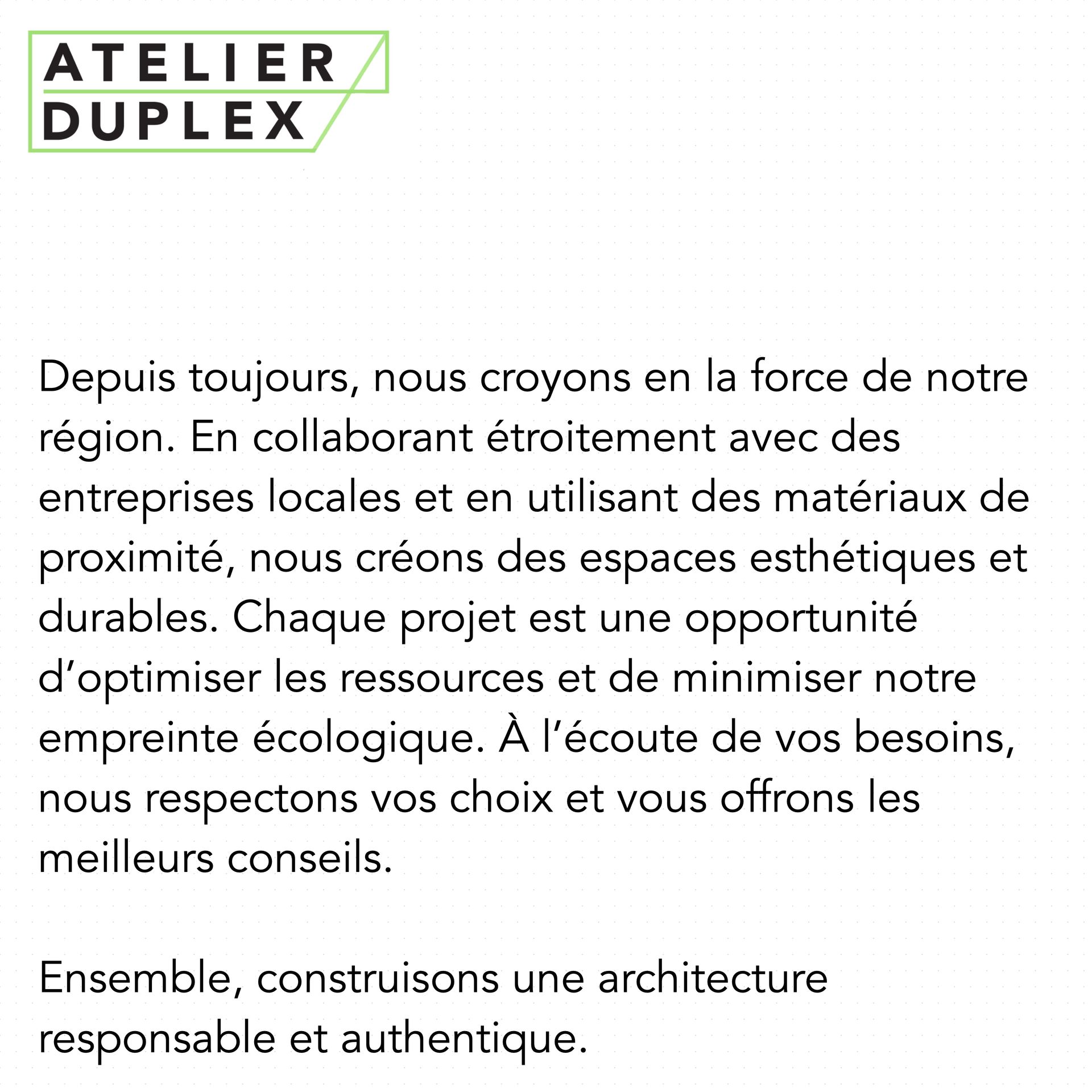 Un directeur des travaux à votre écoute | Atelier Duplex