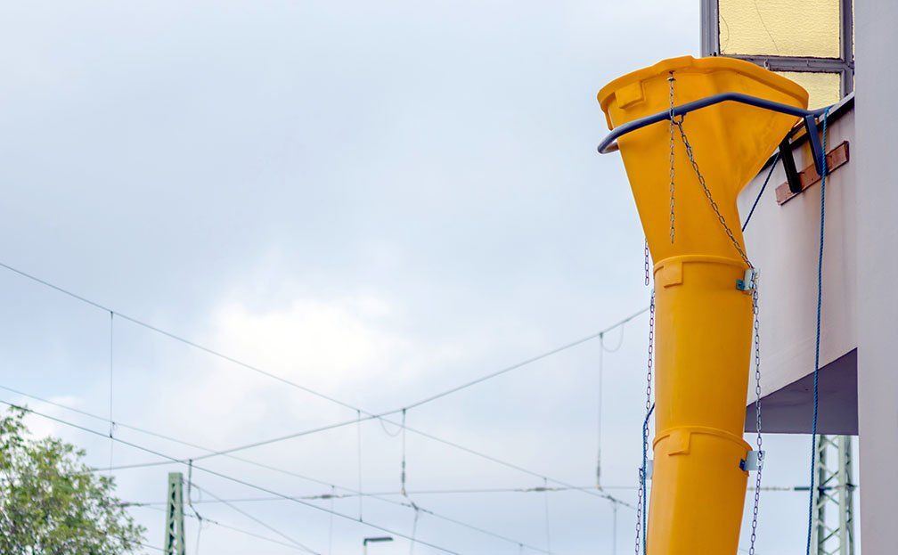 Location de goulottes de chantier - Gravats ou déchets