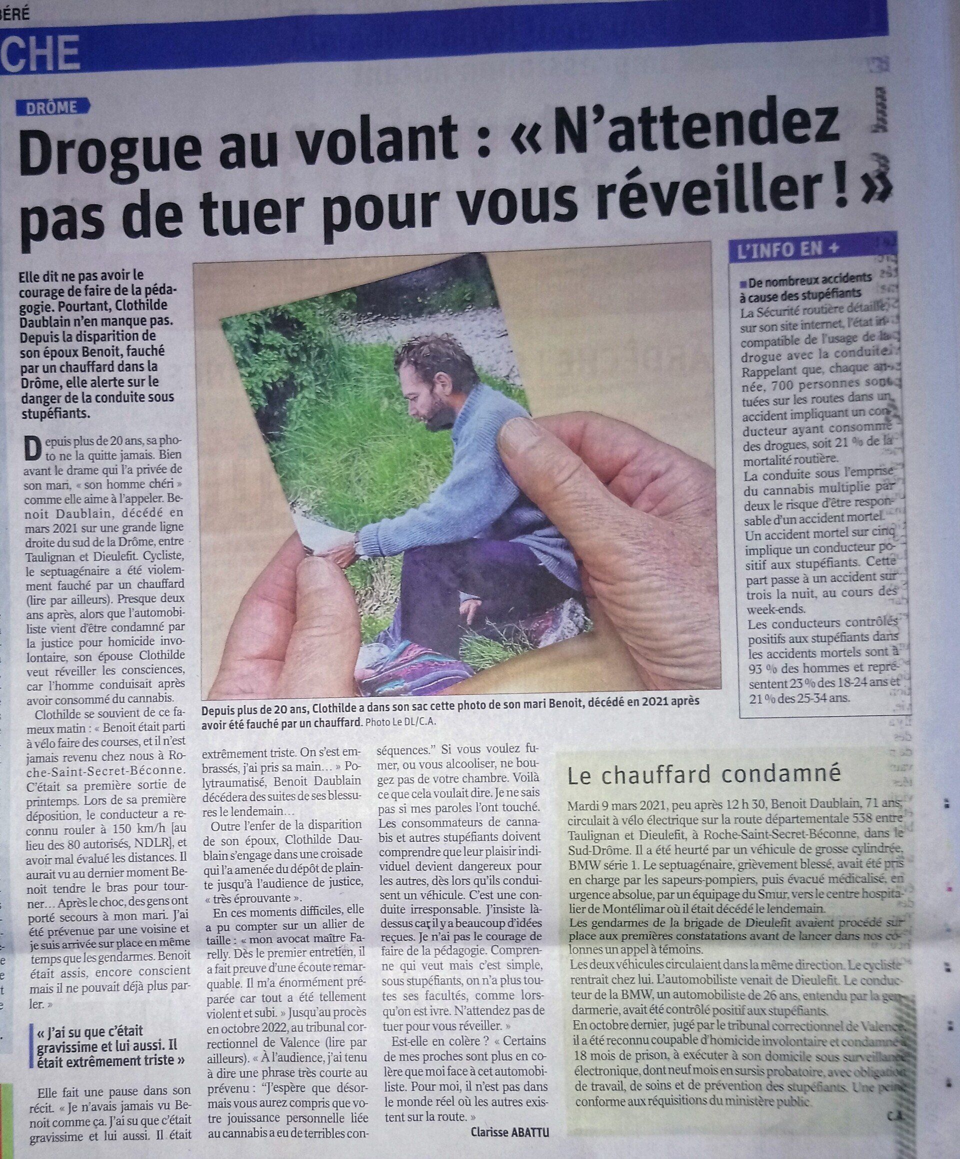 Les ravages de la conduite sous l'emprise de stupéfiants