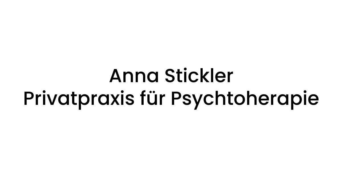 Anna Stickler Psychotherapie Harlaching München