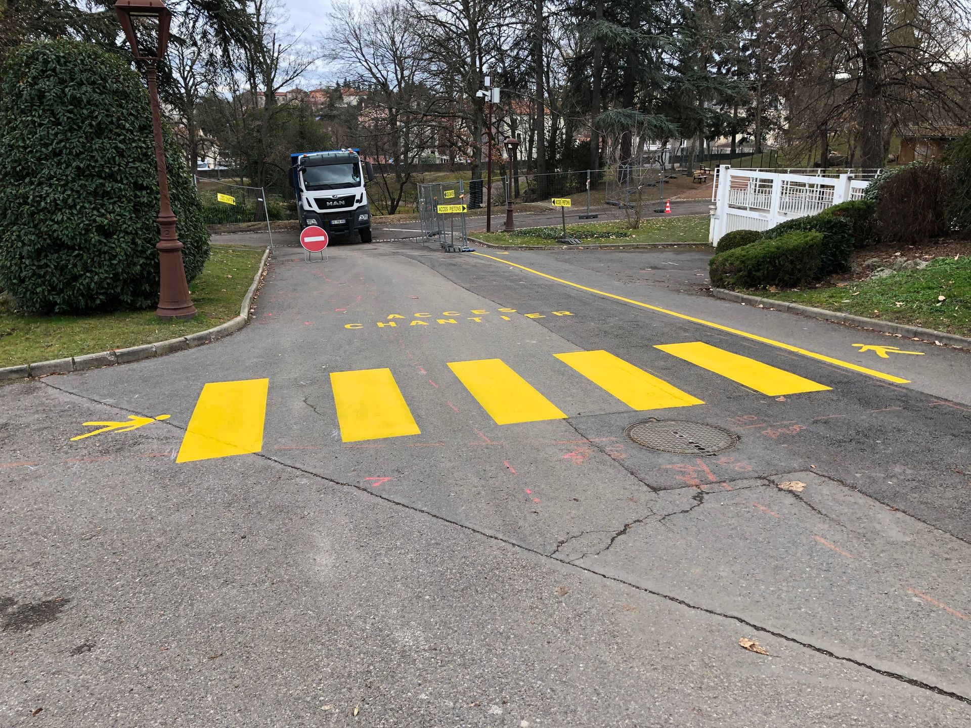 Marquage de route à Saint-Étienne et ses alentours