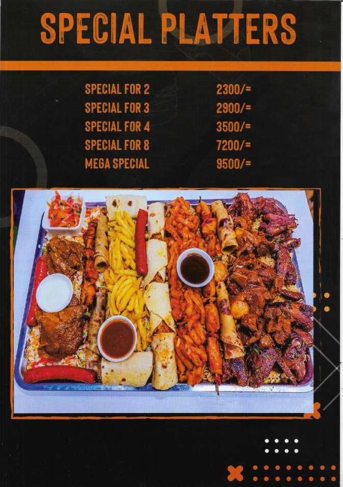 Menu of Grilled Meat Platters | Hash Grill and Catering